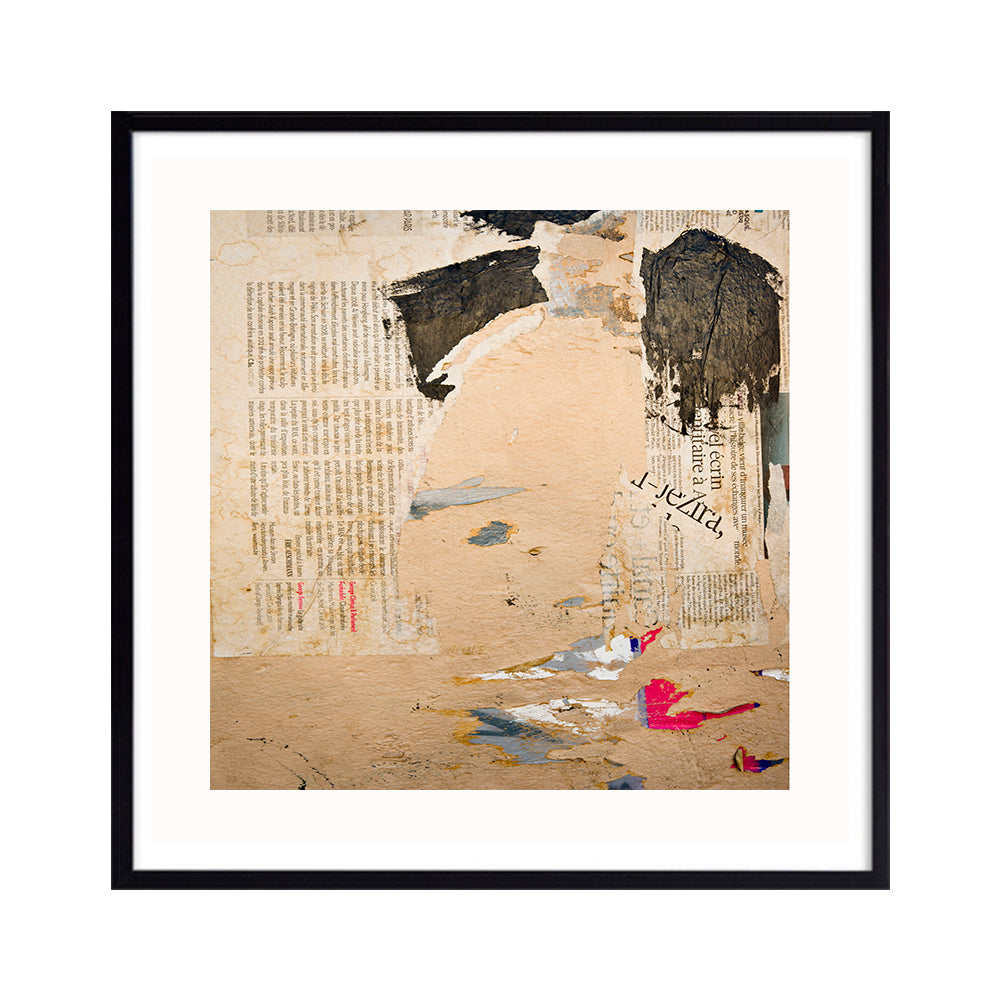 Cuadro Abstracto Collage Papeles N°1 – mastinta.cl