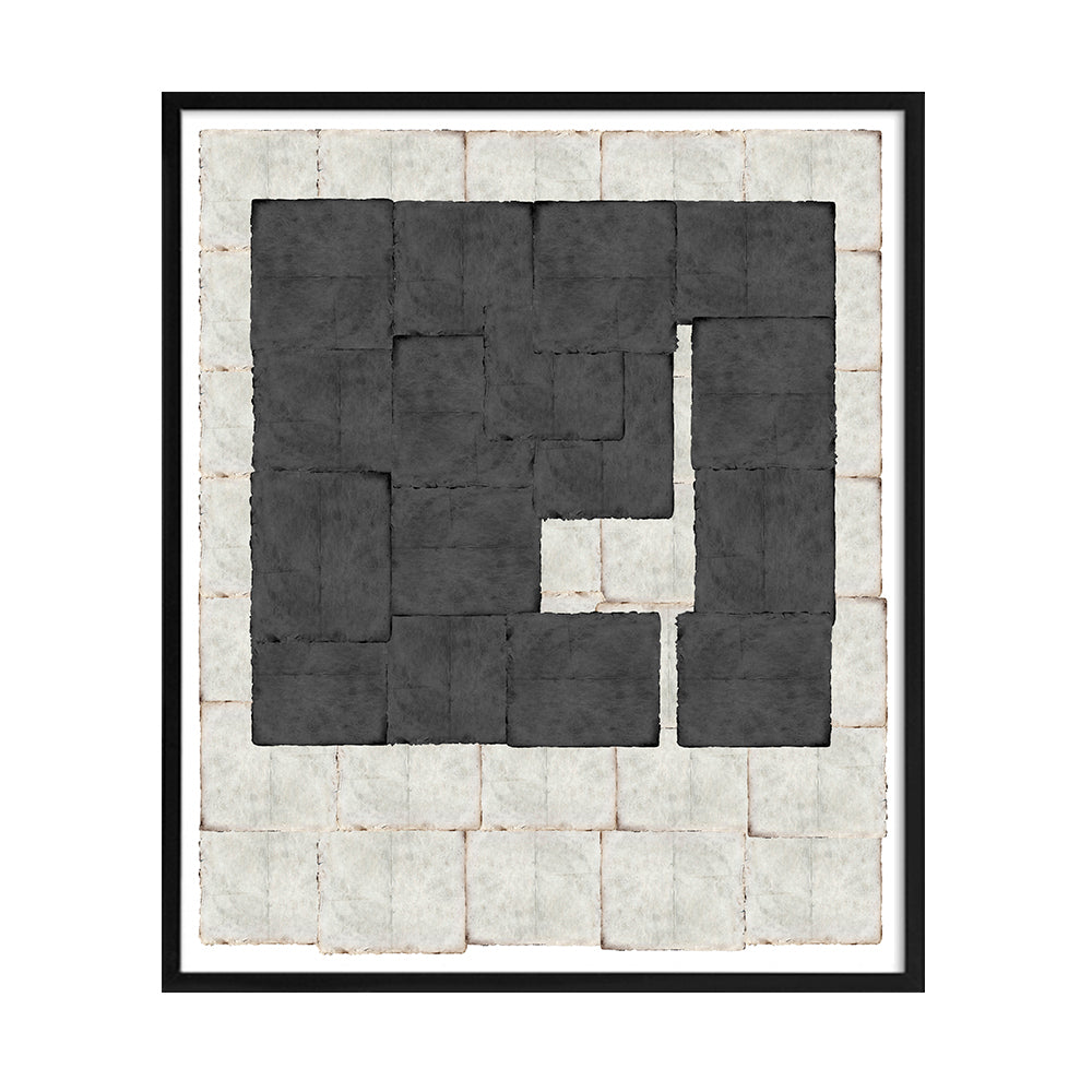 Cuadro Abstracto Collage Papiros_A – mastinta.cl